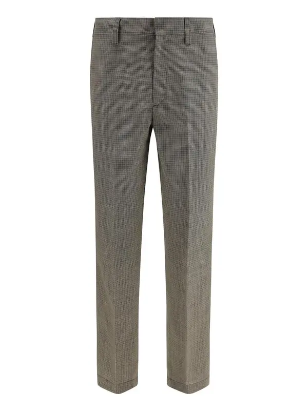 Prada Tailored Wool Pants - Brown