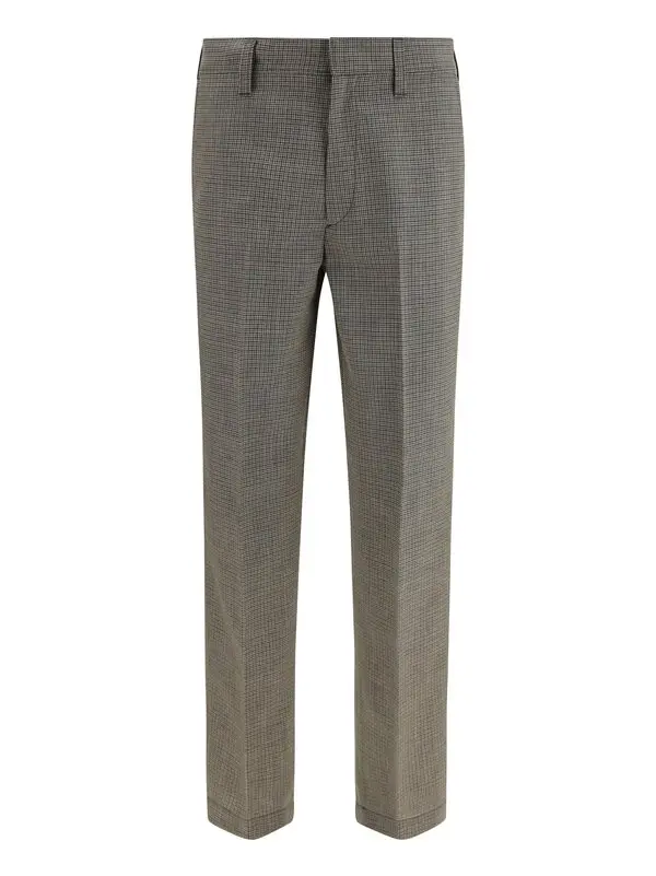Prada Tailored Wool Trousers - Brown