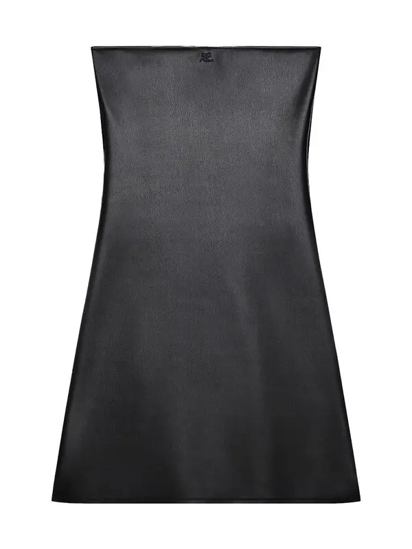 COURREGES Mini Bustier Lingerie Dress - Black