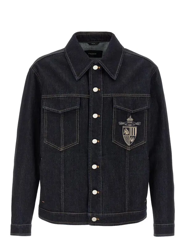 Fendi Crest Jacket - Blue