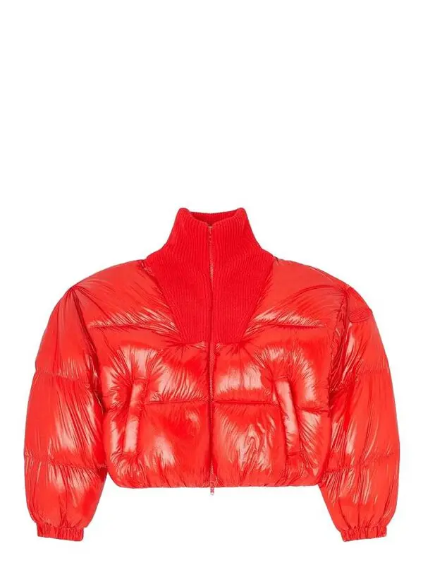 DIESEL® Micro Ripstop Down Puffer Jacket - Red