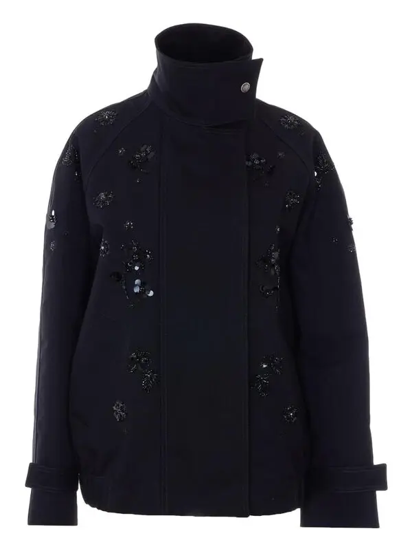 GOLDEN GOOSE Short Trench Coat - Black