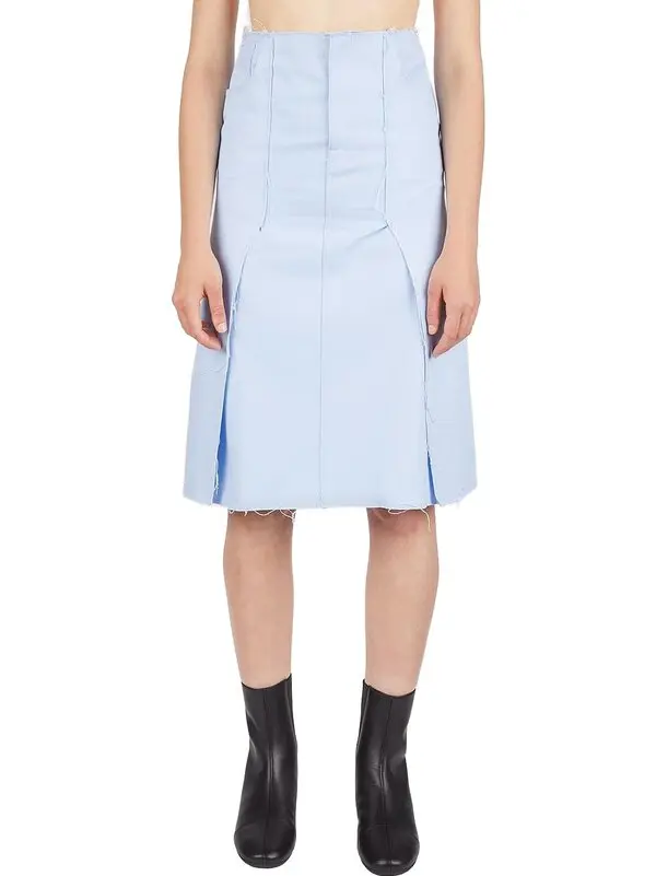 Raf Simons Panel Denim Skirt - Blue