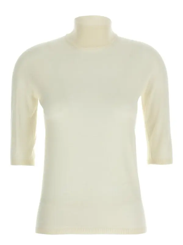 Max Mara Cecina Turtleneck Sweater - White