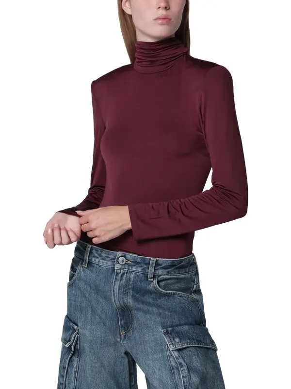 ROTATE BY BIRGER CHRISTENSEN Scarf-detail Top - Purple