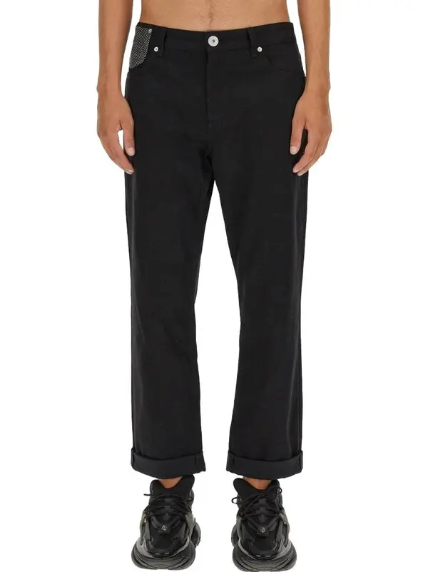Balmain Jeans In Denim - Black