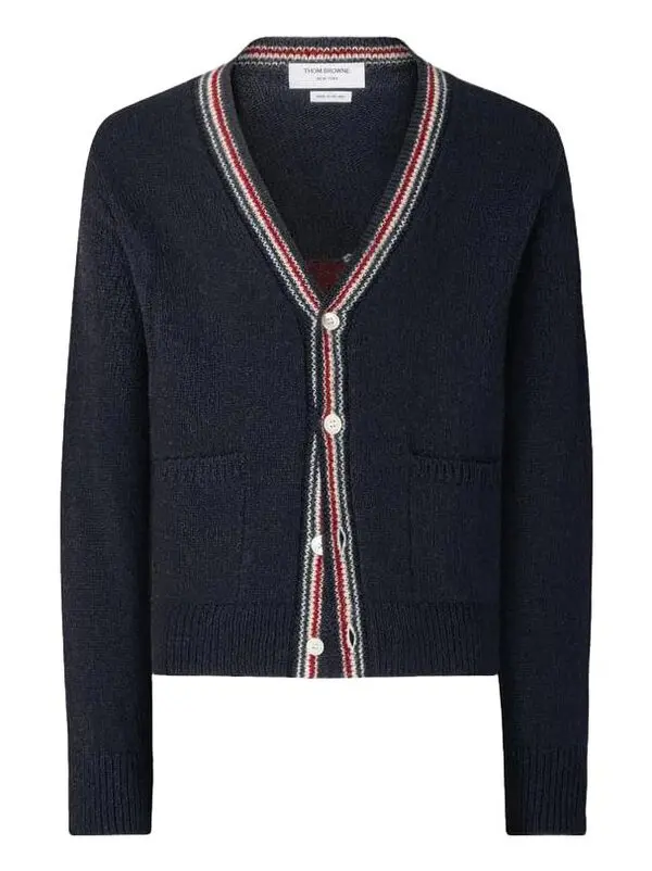 Thom Browne Hector Motif Cardigan - Blue