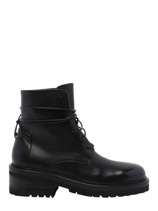 Marsèll Calzone Leather Booties - Black