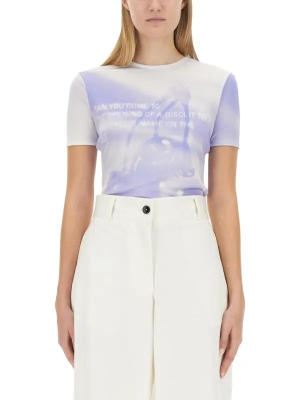 JIL SANDER T-shirt With Logo - Multicolor
