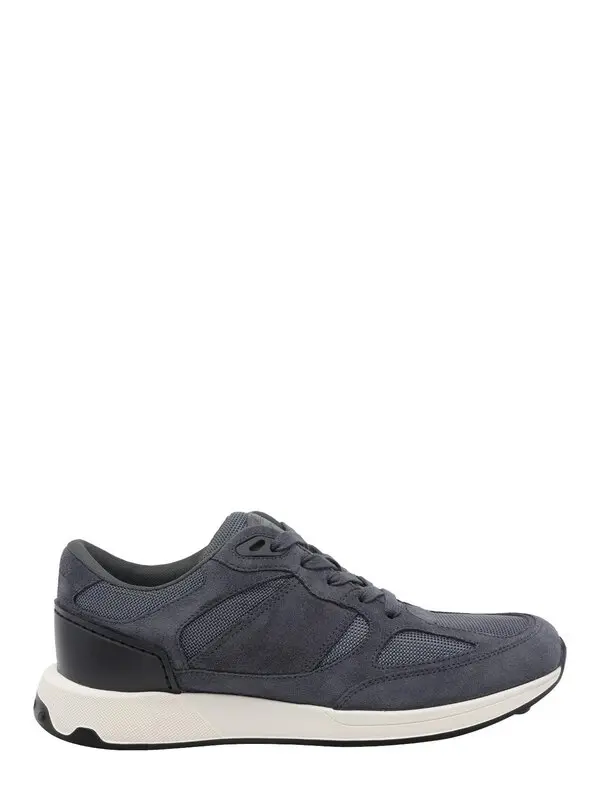 TOD'S Leather And Fabric Sneaker - Gray