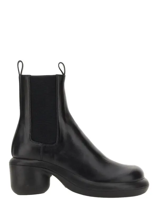 JIL SANDER Leather Boot - Black