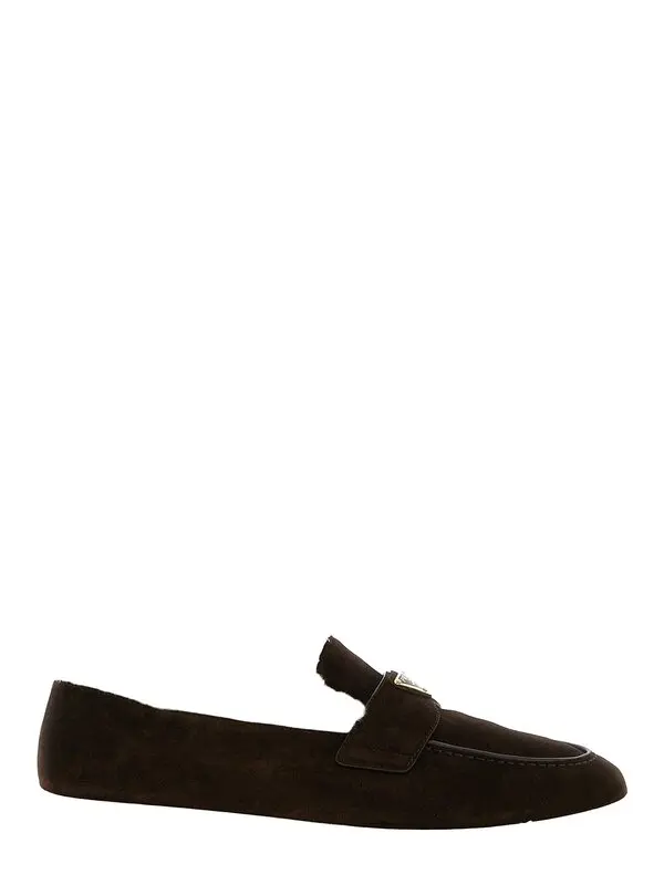 Prada Suede Loafers - Brown