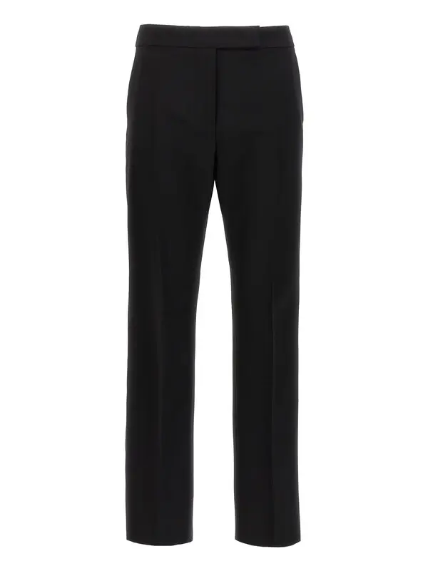 Max Mara Rino Wool Blend Trousers - Black