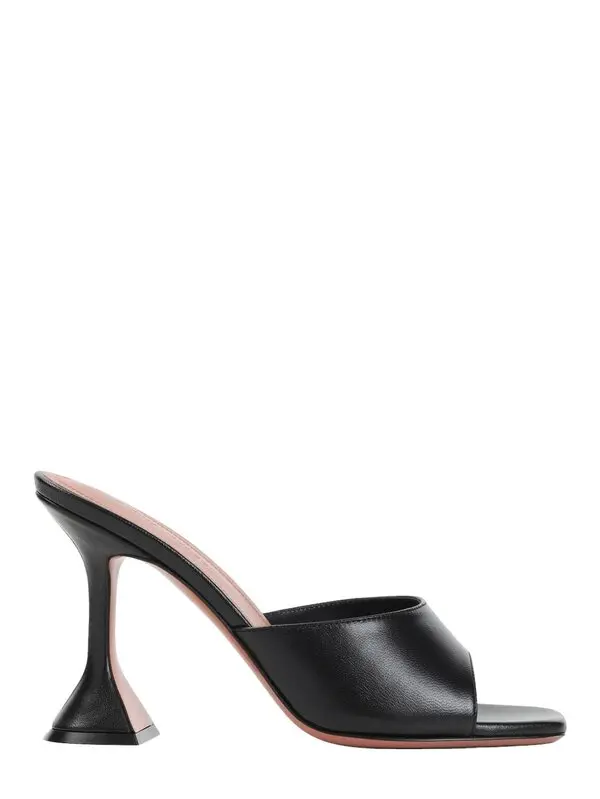 Amina Muaddi Leather Mules - Multicolor