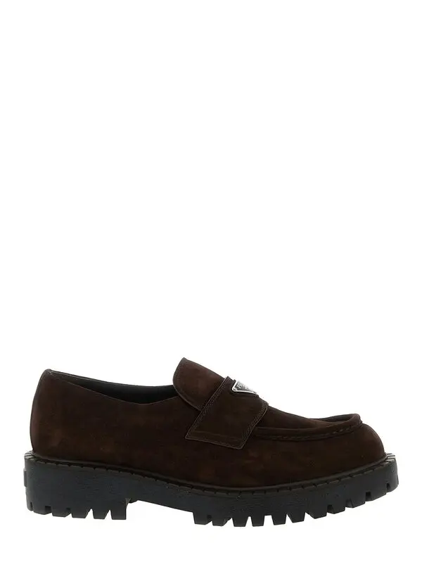 Prada Double Chocolate' Loafers - Brown