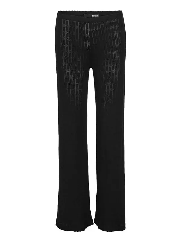 ROTATE BY BIRGER CHRISTENSEN Pointelle Leggings - Black