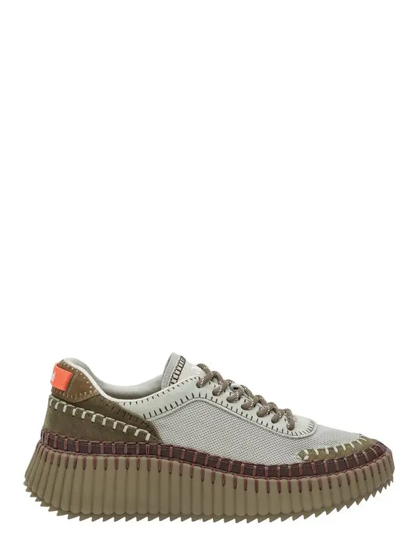 Chloé Nama Sneakers In Military - Green