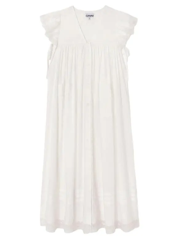GANNI Dresses Day Dresses - White