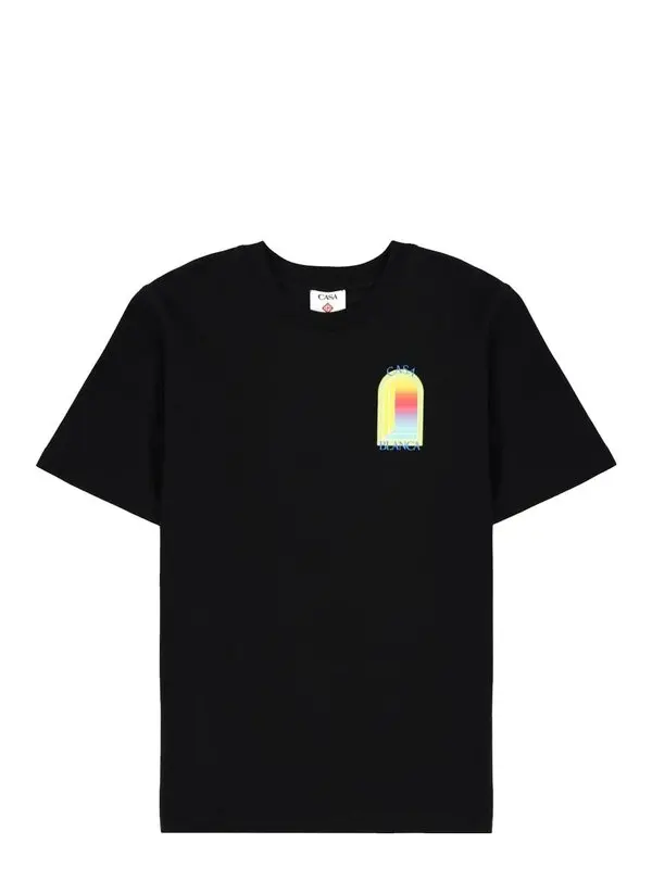 Casablanca T-shirt With Print - Black