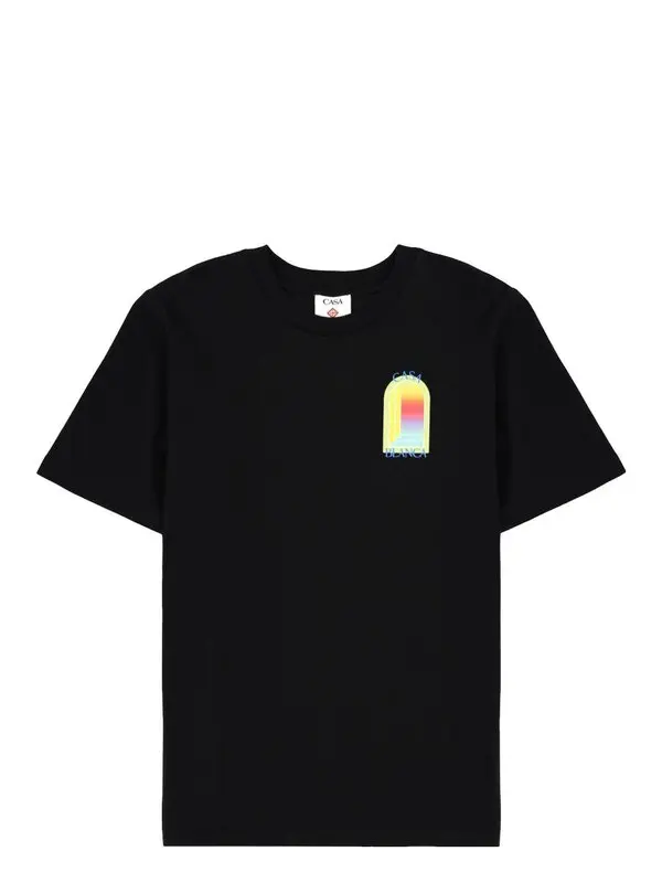 Casablanca T-shirt With Print - Black