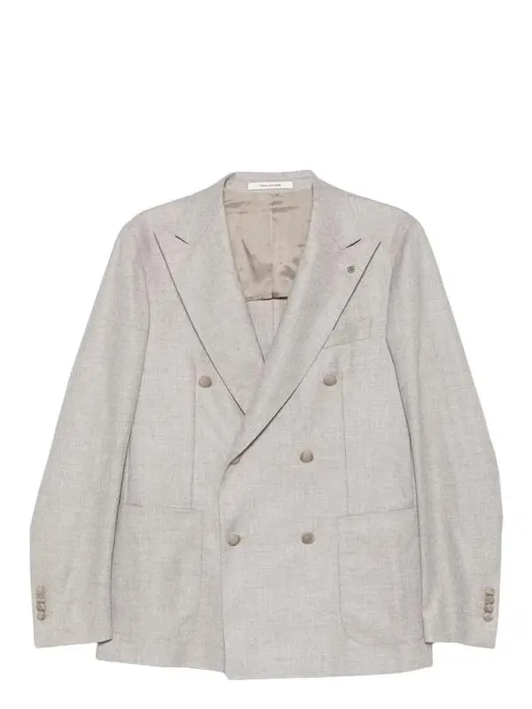Tagliatore Cashmere-blend Double-breasted Blazer - Gray