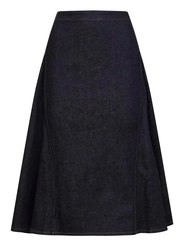 Jacquemus Blue The Lavoir De-nîmes Denim Skirt - Multicolor