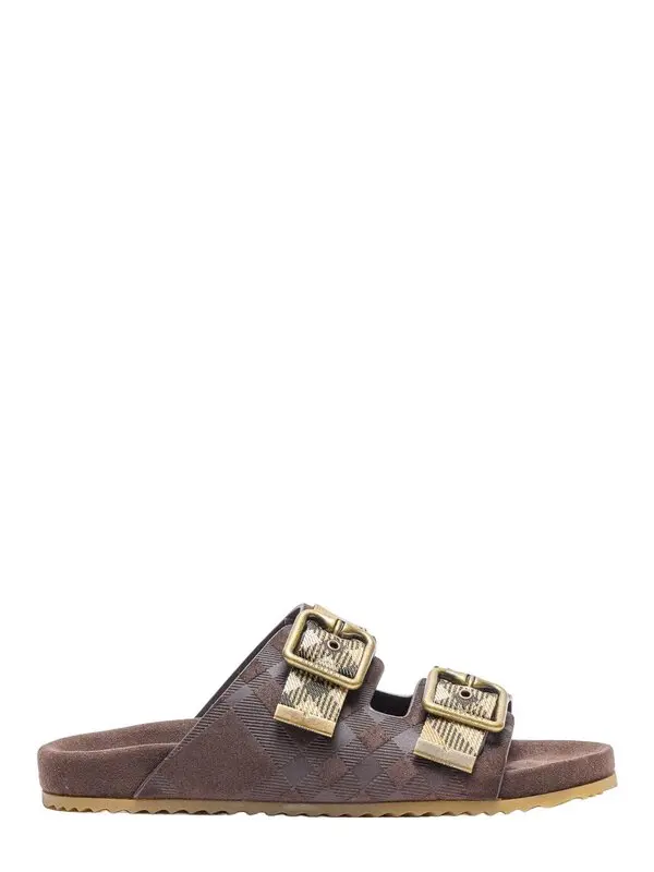 Burberry Urchin Check Sandals - Brown