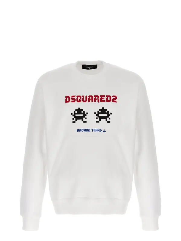 Dsquared2 Cool Fit Cotton Sweatshirt - White