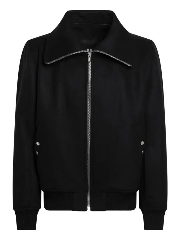 Rick Owens Dracuflight High-neck Bomber Coat - Black