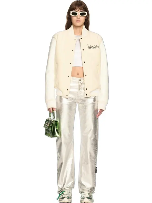 Off-White Rose Valley Varsity Jacket - Multicolor