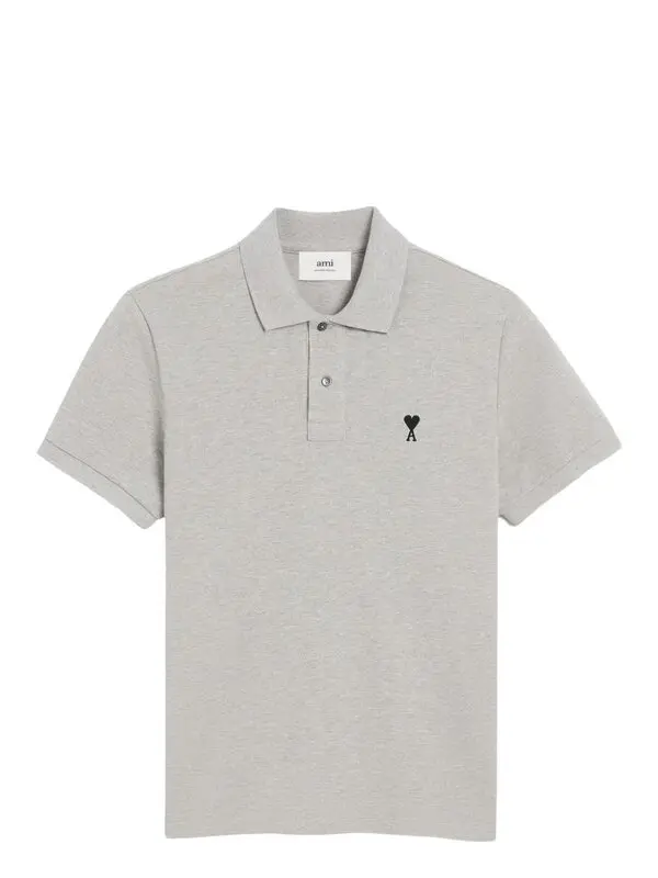 AMI Paris De Coeur Cotton Polo Shirt - Multicolor