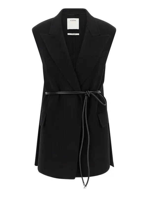 Sportmax Spxrapido Sleeveless Blazer - Black