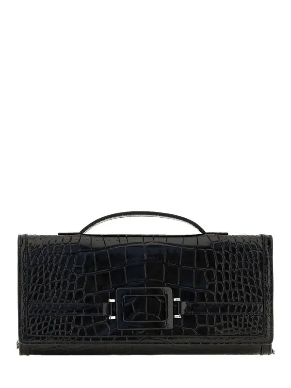 ROGER VIVIER Belle Vivier Clutch - Black