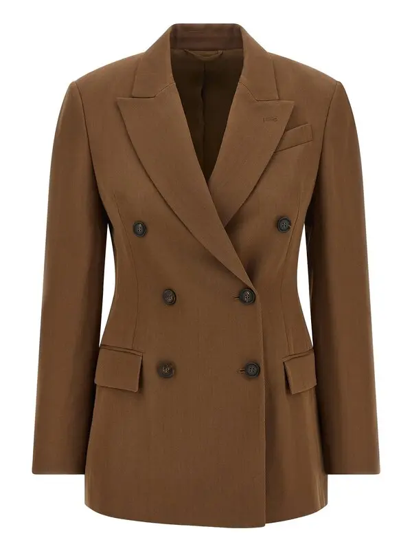Brunello Cucinelli Double-breasted Blazer - Brown