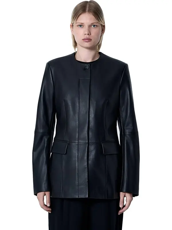 TOTEME Leather Jacket - Black