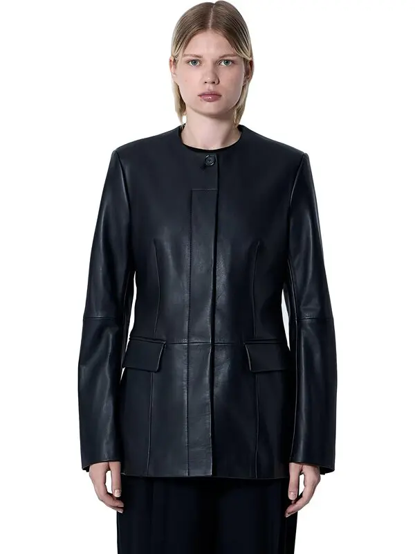 TOTEME Leather Jacket - Black