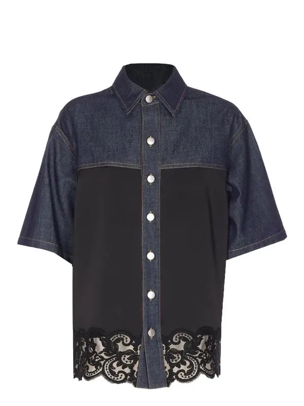 Stella McCartney Slip Denim Shirt - Black