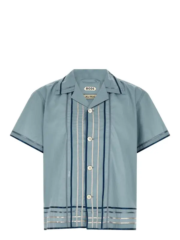 BODE Ribbon Plaid' Shirt - Blue