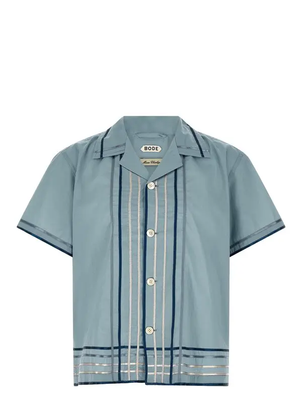 BODE Ribbon Plaid' Shirt - Blue