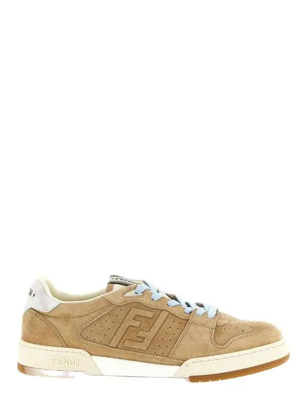 Fendi Suede Match Sneakers - Cream