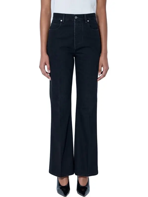 Bottega Veneta Wide-leg Denim Trousers - Black