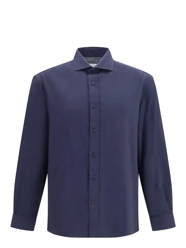 Brunello Cucinelli Cotton Shirt - Blue