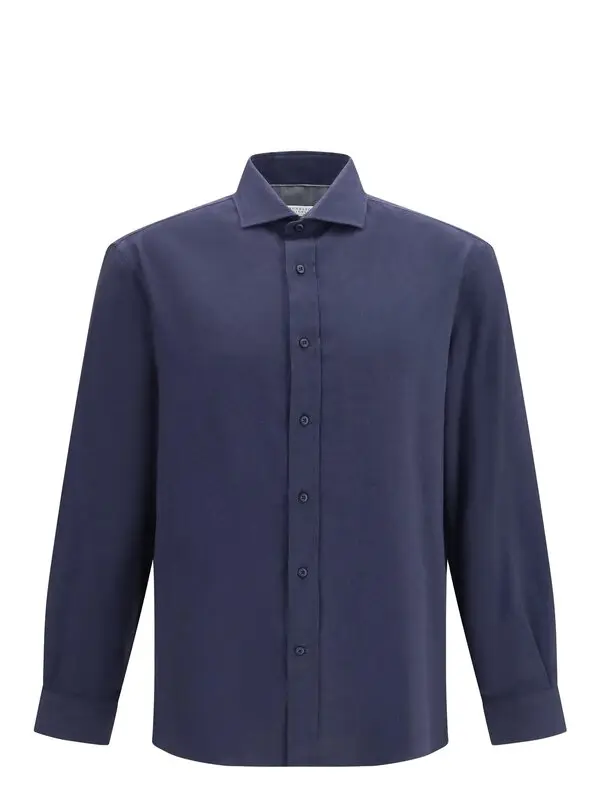 Brunello Cucinelli Cotton Shirt - Blue