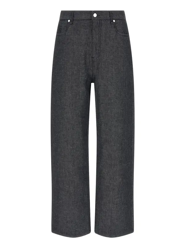 Fendi Ff Selleria' Jeans - Gray