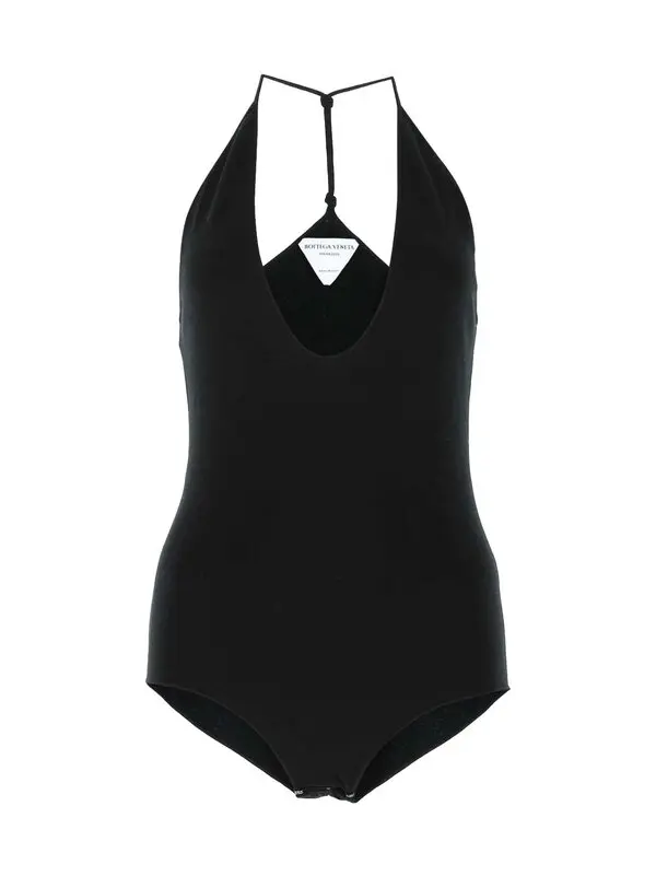 Bottega Veneta Cashmere Blend Bodysuit - Black
