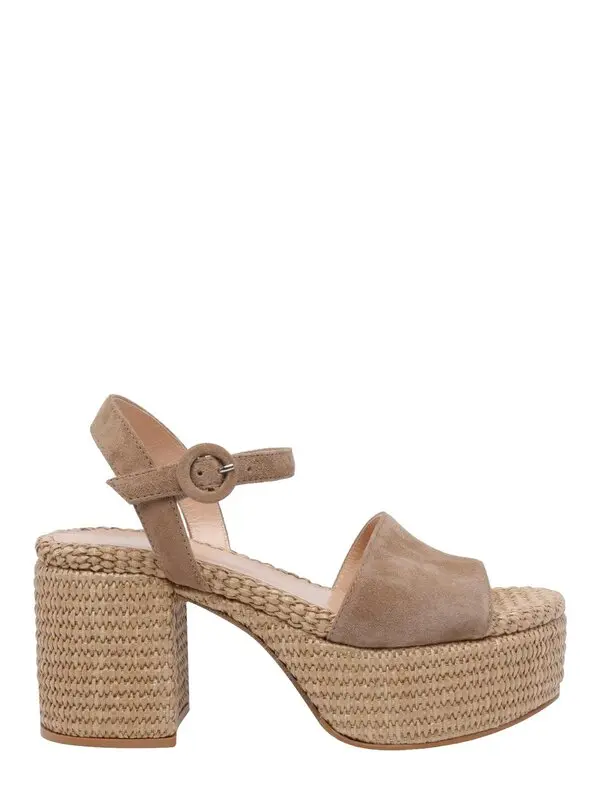 GIANVITO ROSSI Carol Suede Pumps - Cream