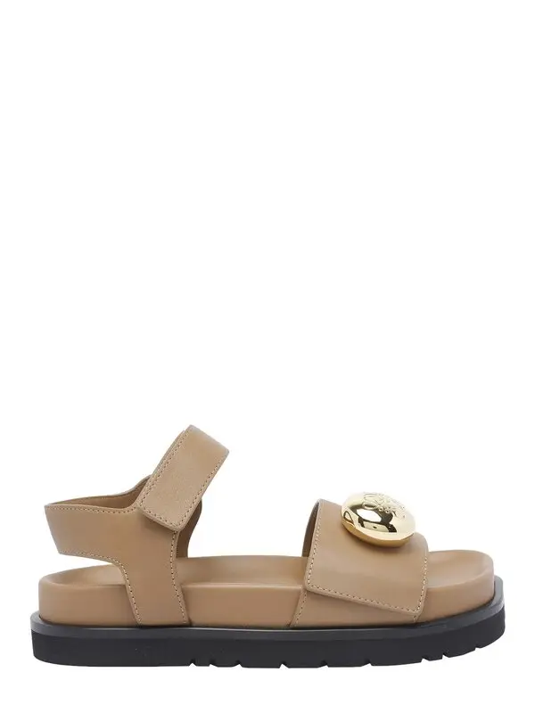 Loewe Pebble Fussbett Sandals - Gold