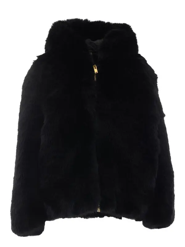 Moose Knuckles Ember Faux Fur Jacket - Black