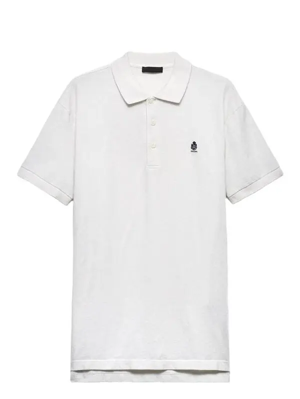 Prada Neutrals Polo Shirts - Cream