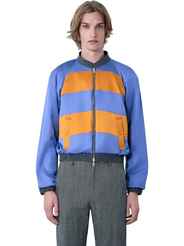 Dries Van Noten Vinnys Reversible Bomber Jacket - Gray